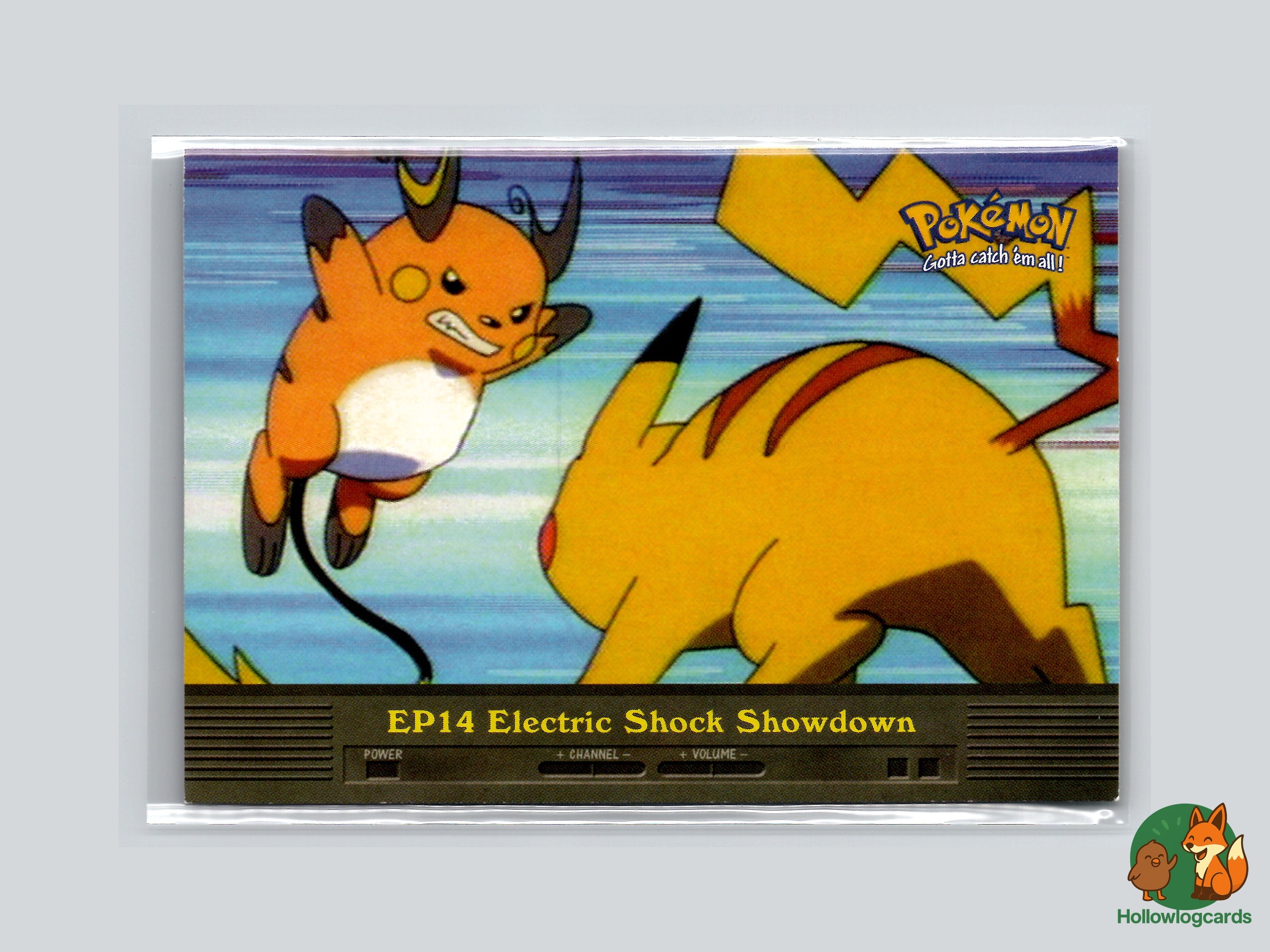 Electric Shock Showdown (Pikachu Raichu) - EP14 - Topps – Hollowlogcards
