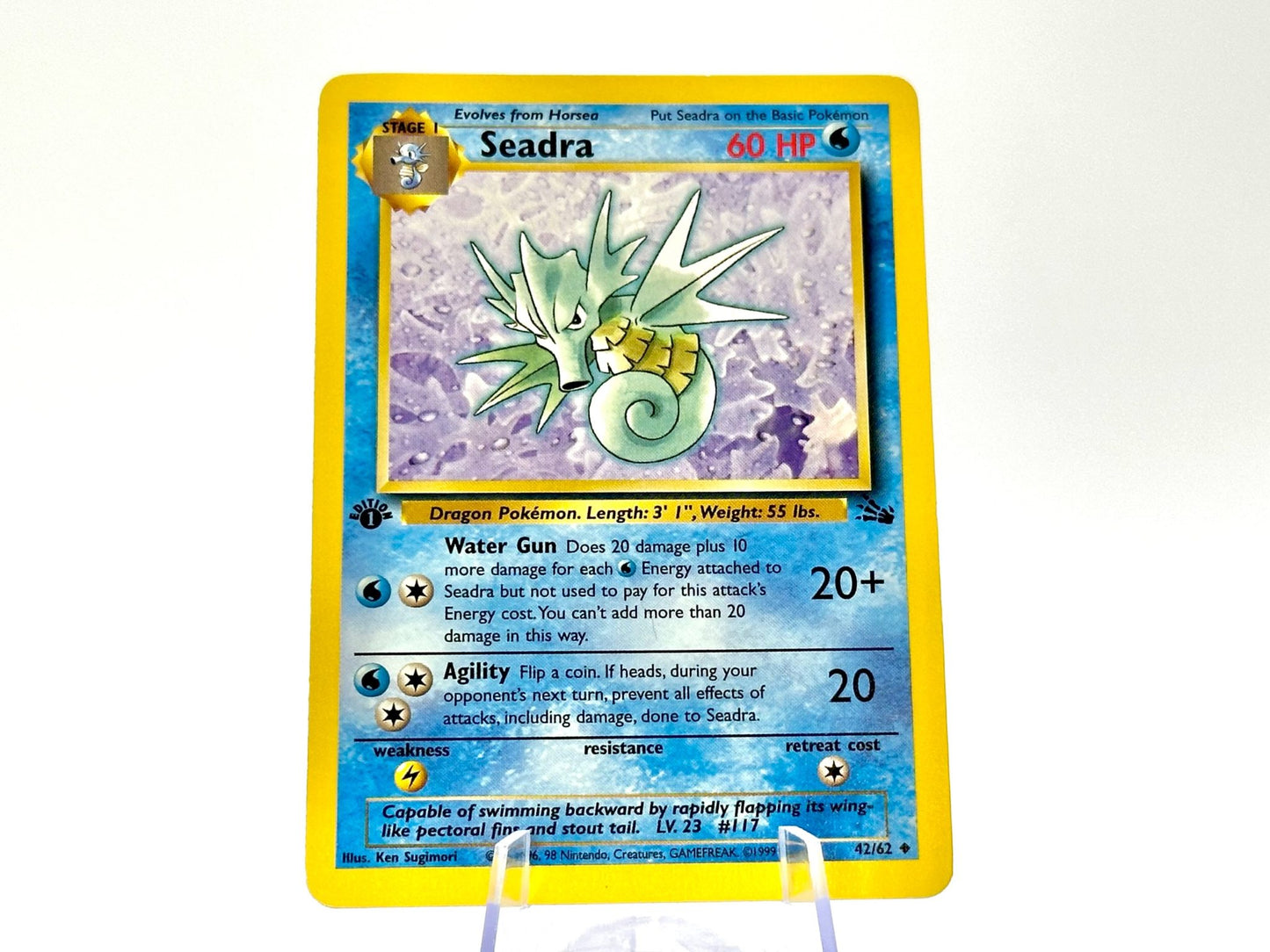 1st Edition - Seadra - Fossil [42/62] - 1999 WOTC - Sugimori ...