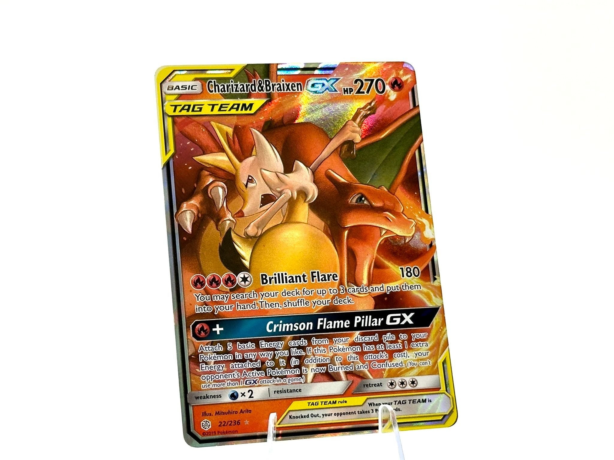 Charizard & Braixen GX - Cosmic Eclipse [22/236] - 2019 Modern - Arita ...
