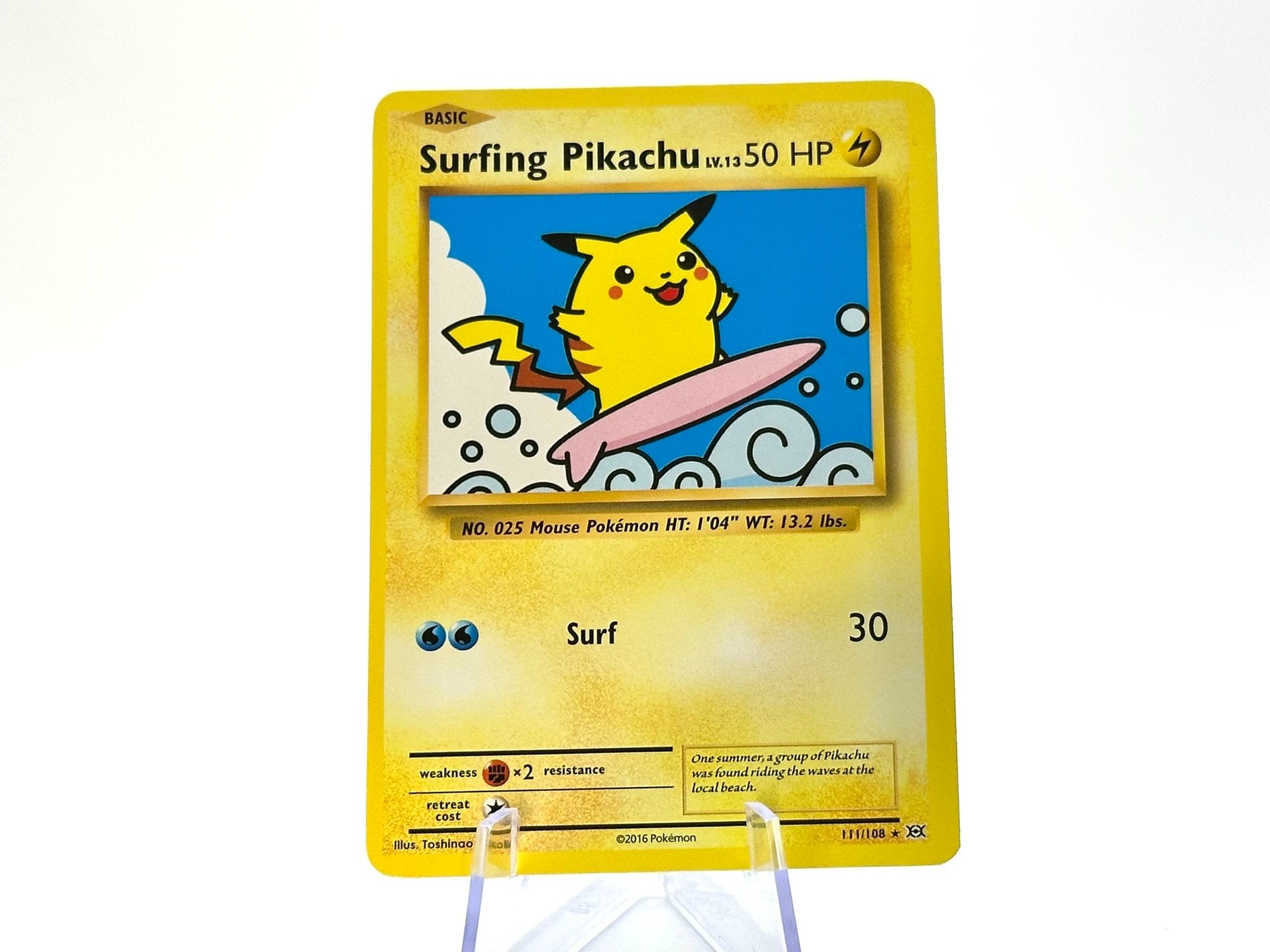 Surfing Pikachu (111/108) - Evolutions - - Rare Secret XY - MidEra ...