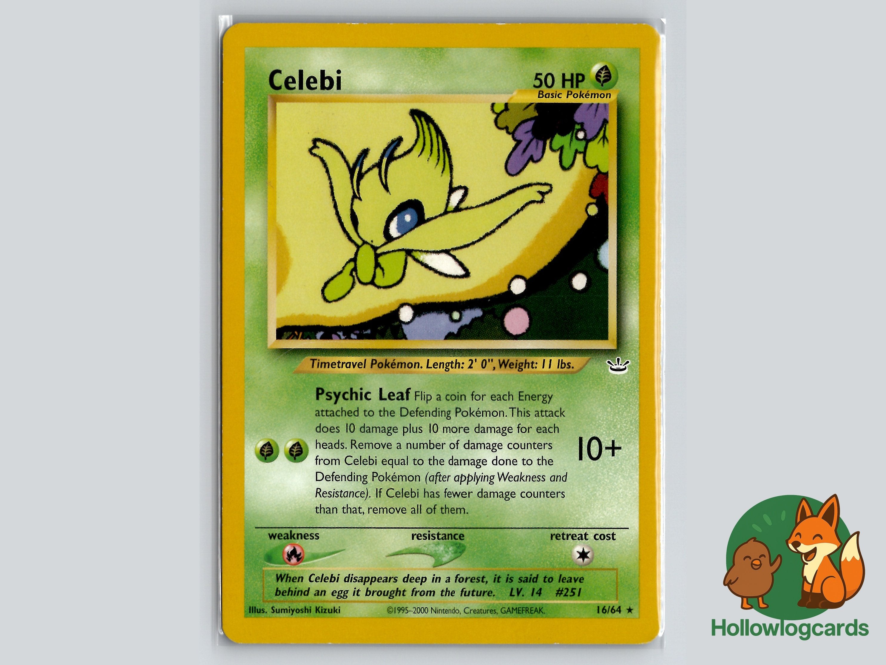 Celebi (16/64) - Neo Revelation - Neo - WOTC – Hollowlog Cards